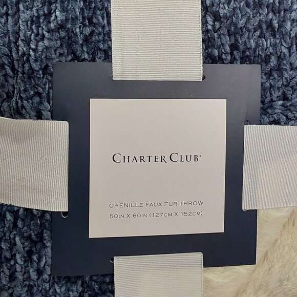 Charter Club | Bedding | Charter Club Chenille Cozy Reversible Throw ...